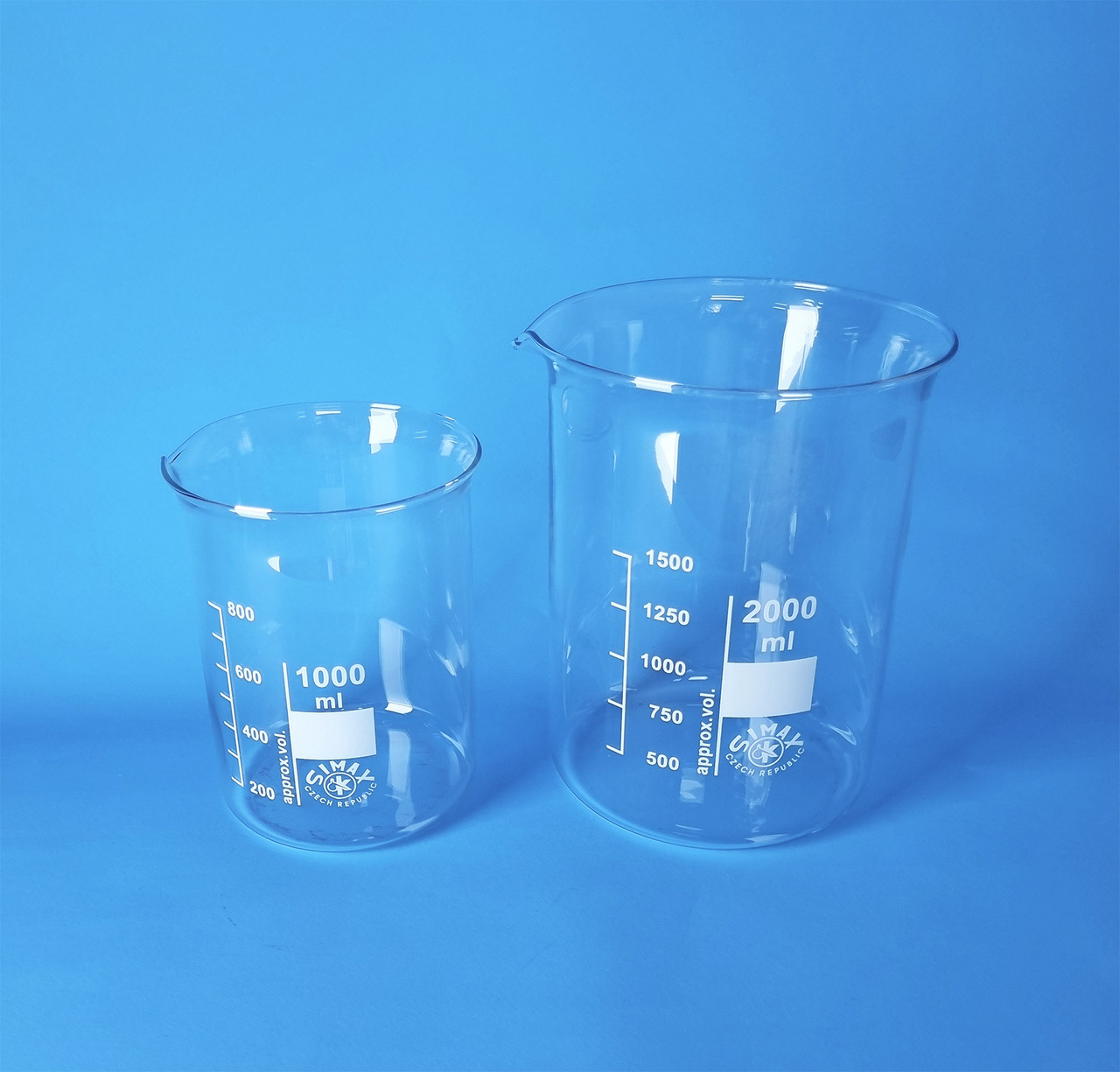 SIMAX® Heatproof Glass Beaker, Low Form, 1000ml - Buy Online at LabDirect