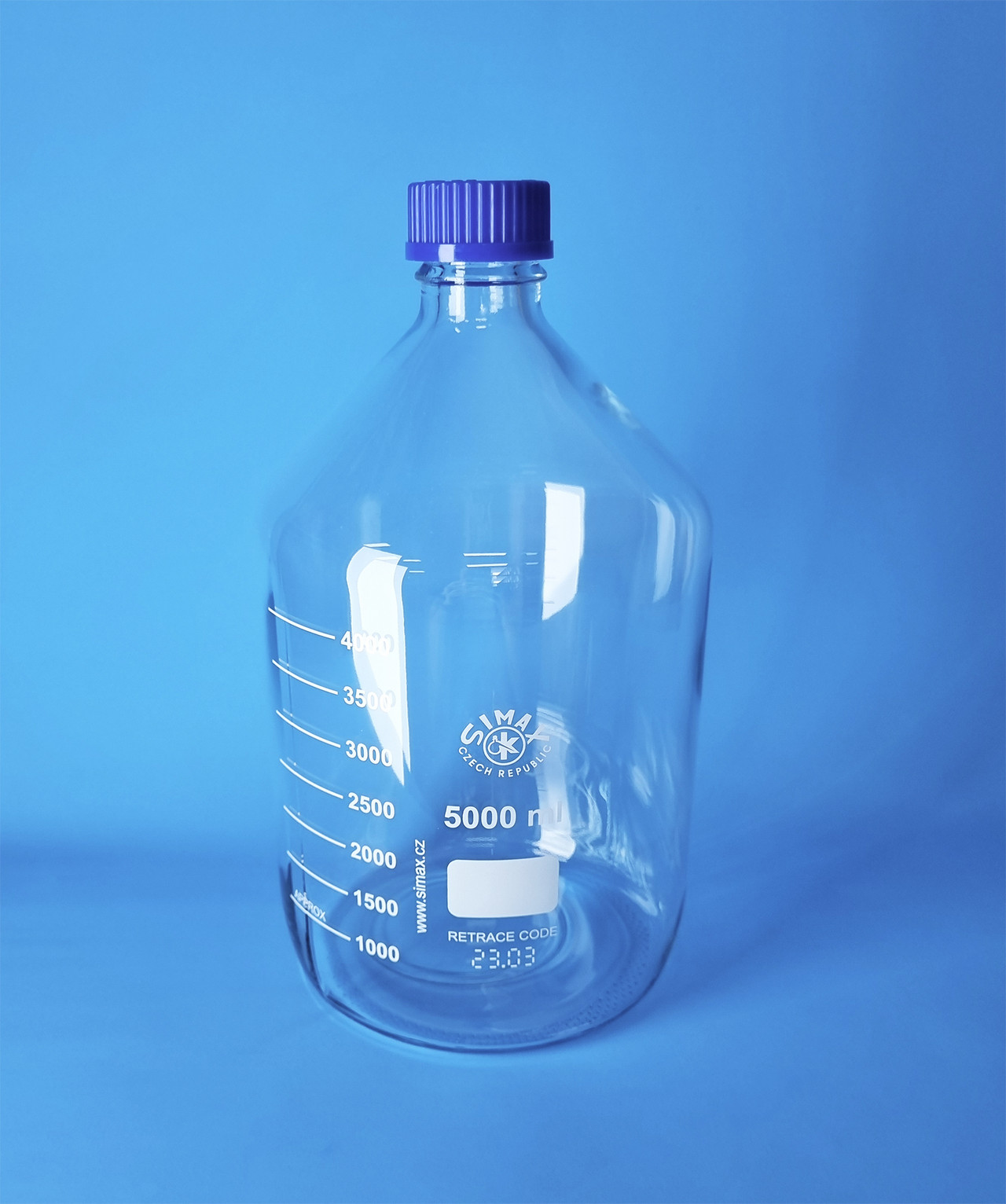 SIMAX® Heatproof Lab Bottle with Screw Cap Lid, 5000ml - Buy Online at ...