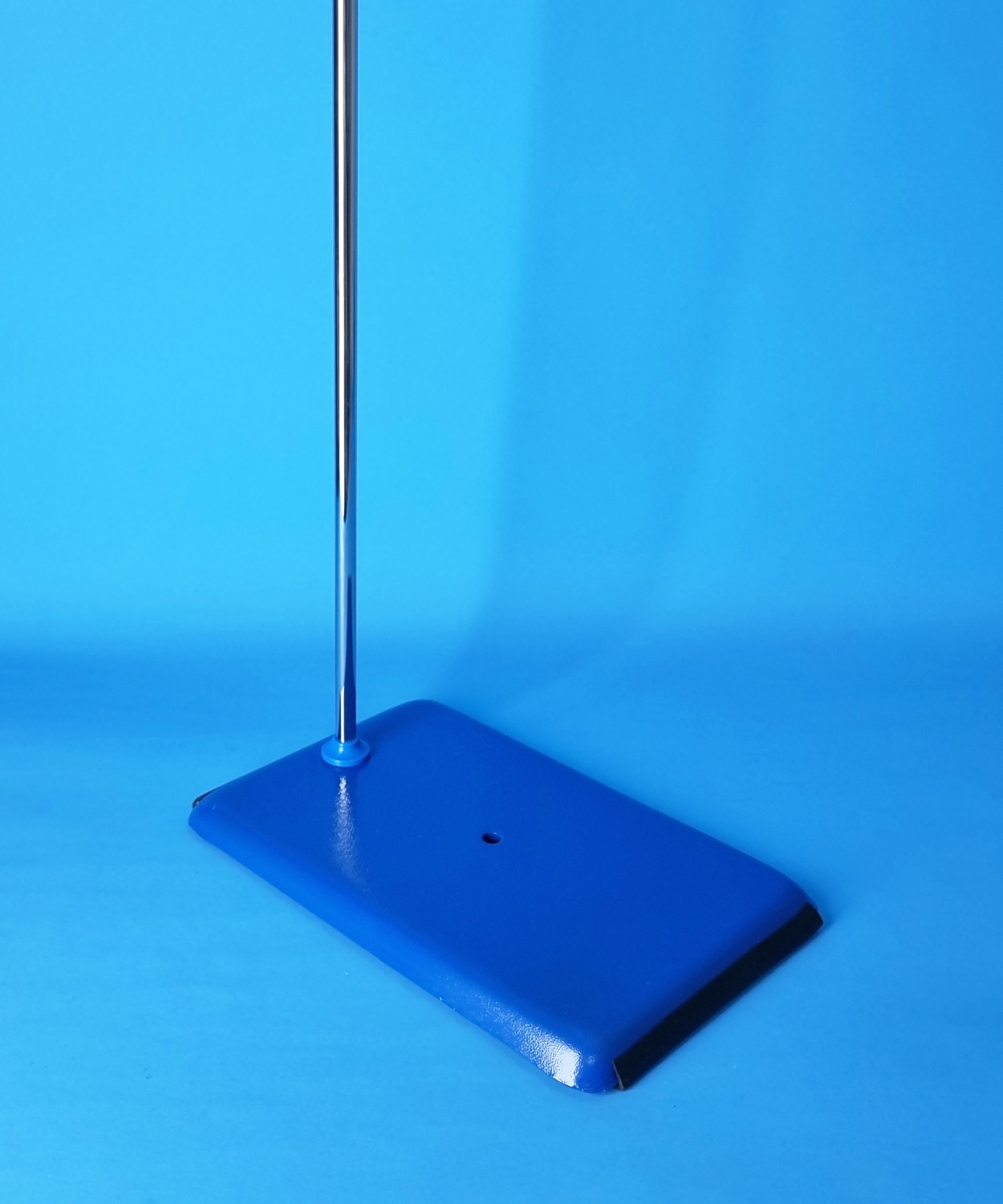 Retort Stand, Rectangular Base, 50cm Chrome Rod - Buy online at LabDirect