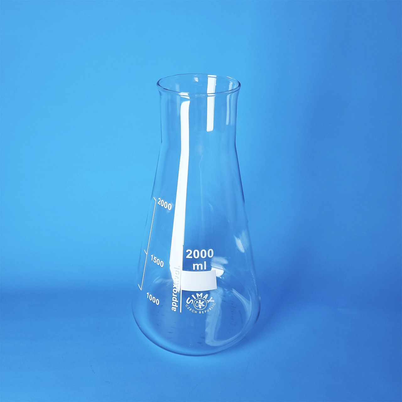 Science Flask Plastic 200ml Wide Neck Borosilicate Glass Conical ...