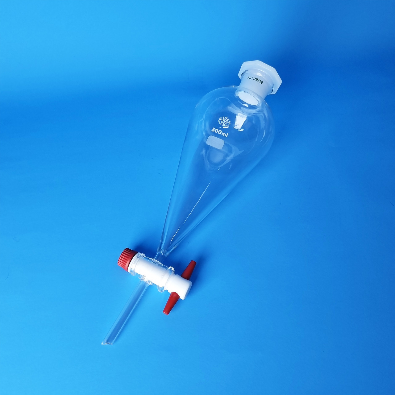 SIMAX® Heatproof Separating Funnel, Conical with PTFE Stopcock, 500ml ...