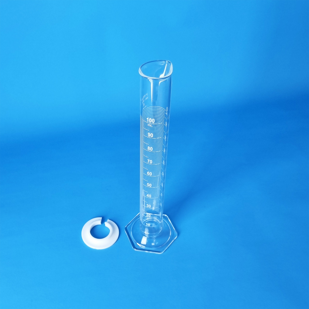 PYREX® Heatproof Glass Measuring Cylinder with Double Scale, Tall Form ...