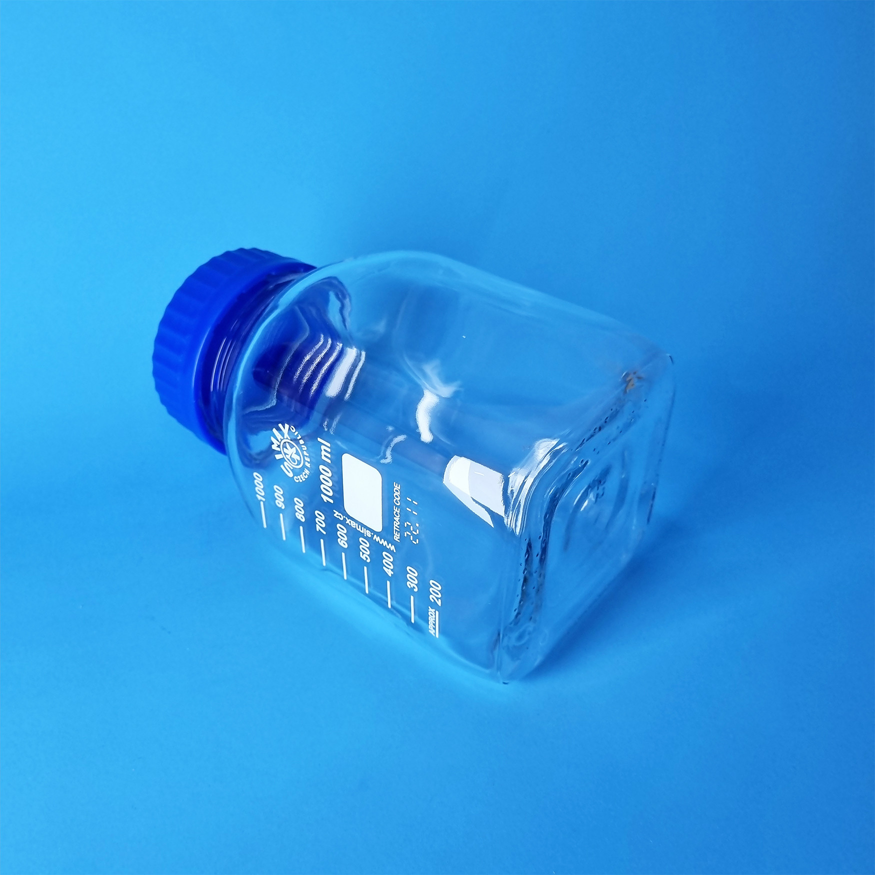 SIMAX® Heatproof Glass Lab Bottle, Wide Mouth GL80 Screw Cap, 1000ml ...