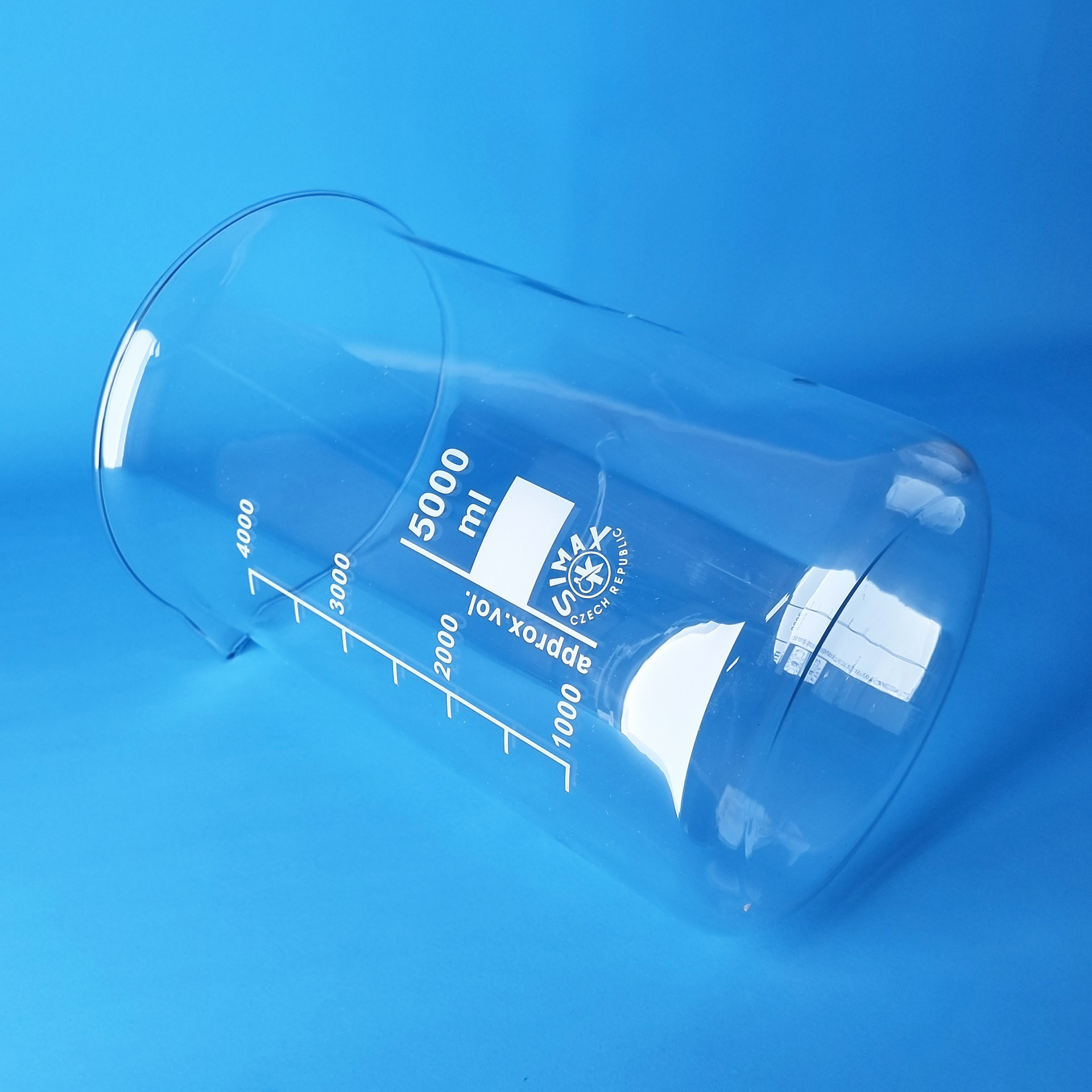 SIMAX® Heatproof Glass Beaker, Low Form, 5000ml - Buy Online at LabDirect
