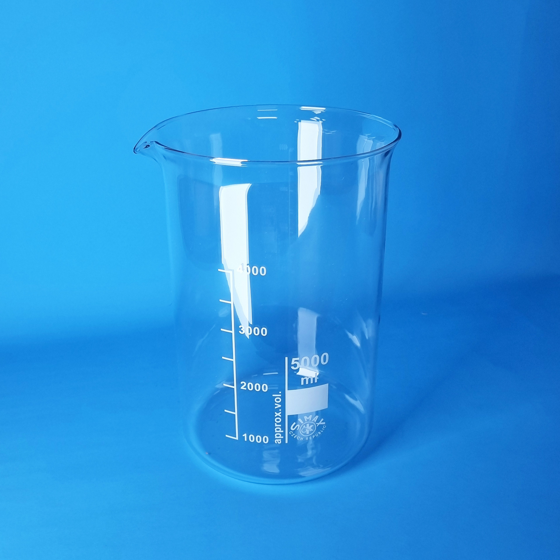 SIMAX® Heatproof Glass Beaker, Low Form, 5000ml - Buy Online at LabDirect