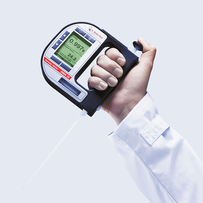 Digital Handheld Density Meter, 0g/cm³ to 3g/cm³ @ 0.001g/cm³ - LabDirect