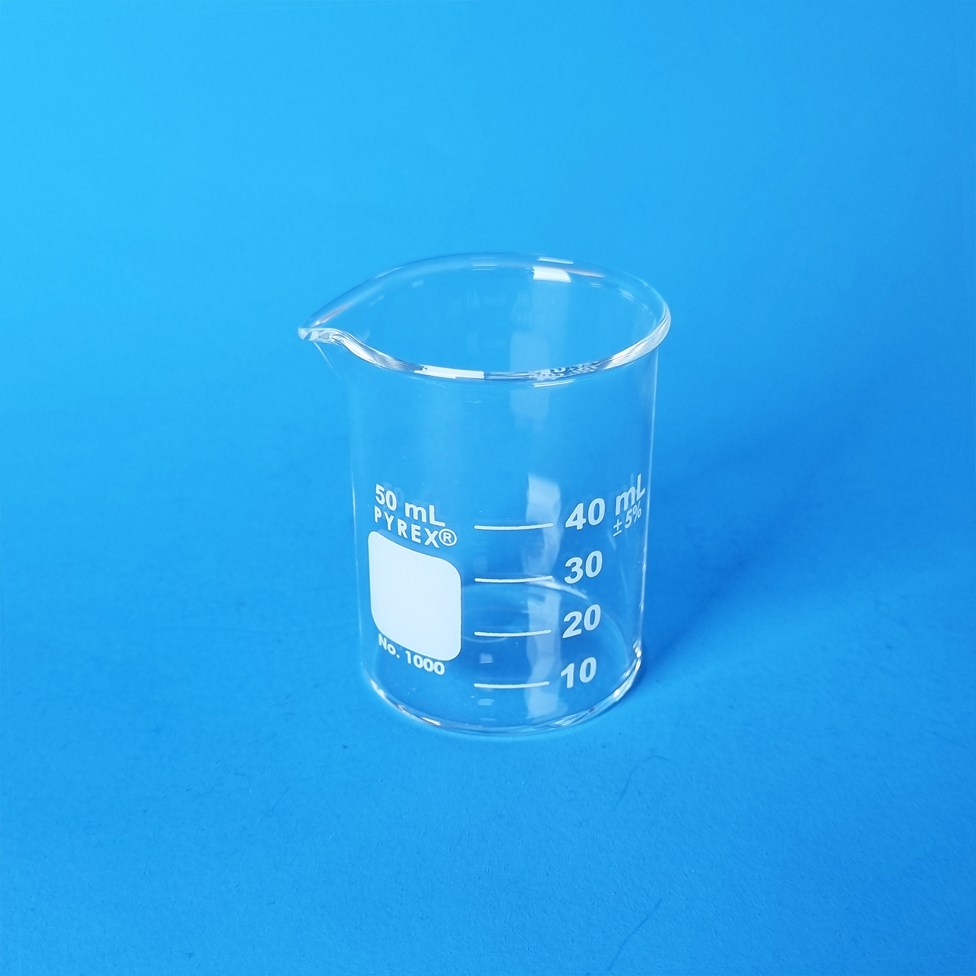 PYREX® Heatproof Glass Beaker, Graduated Low Form, 50ml (Pack of 2 ...