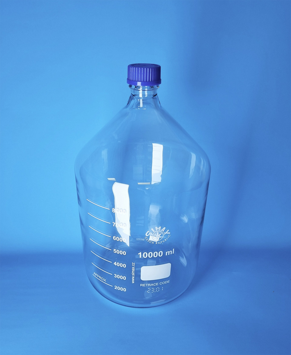 SIMAX® Heatproof Lab Bottle with Screw Cap Lid, 10 Litres - Buy Online ...