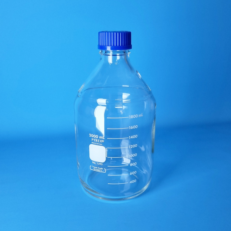 PYREX® Heatproof Glass Media Bottle, GL45 Screw Cap, 2000ml - Buy Online.