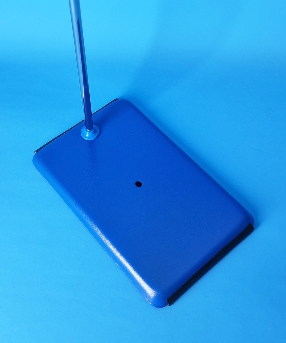 Retort Stand, Rectangular Cast Iron Base, 70cm Chrome Rod - Buy Online ...