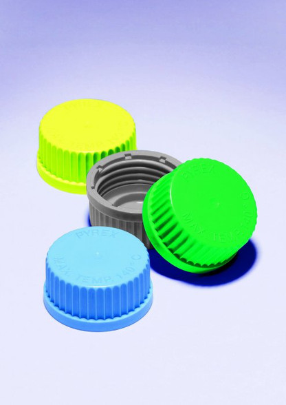 SIMAX® Spare Screw Cap Lids, Blue Polypropylene, GL45 (Pack of 4 ...