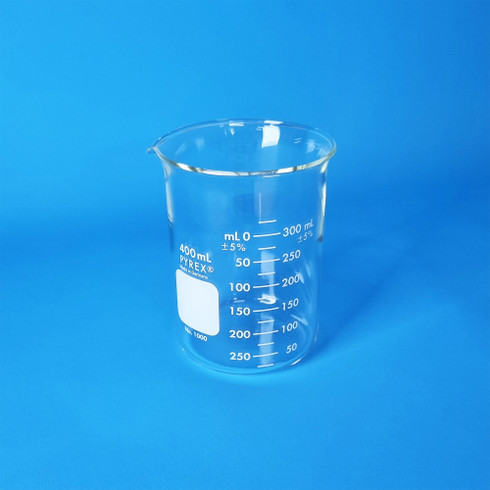 PYREX® Heatproof Glass Beaker, Double Graduated Low Form, 400ml (Pack ...