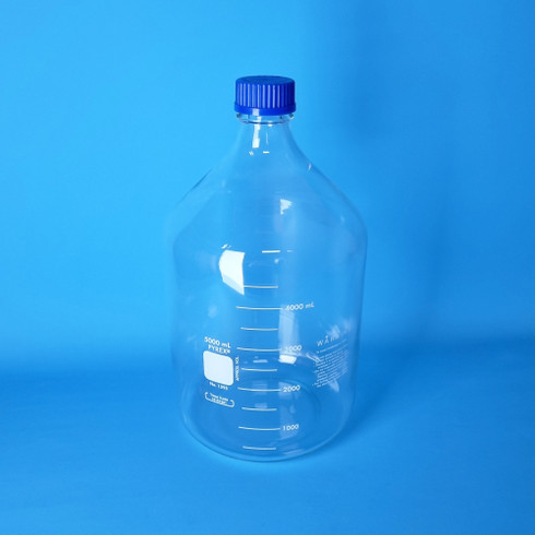PYREX® Heatproof Glass Media Bottle, GL45 Screw Cap, 5000ml - Buy Online.