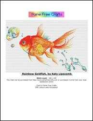 Rainbow Goldfish, By Katy Lipscomb / Paine Free Crafts - Needles and Things