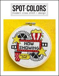 At The Movies Cross Stitch Pattern / Spot Colors - Needles and Things