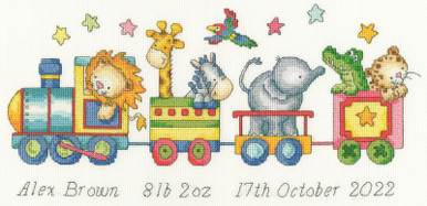 Choo Choo Train - Samplers by Kat Garrett Birth Announcement / Bothy ...