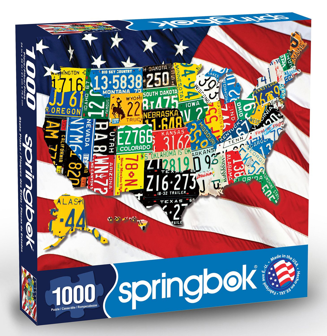 State Plates 1000 Piece Jigsaw Puzzle