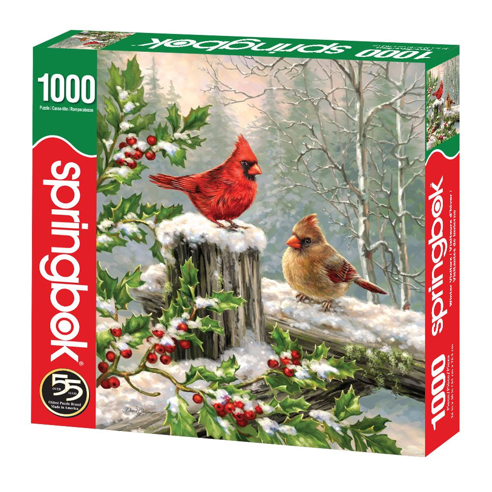 Winter Visitors 1000 Piece Jigsaw Puzzle