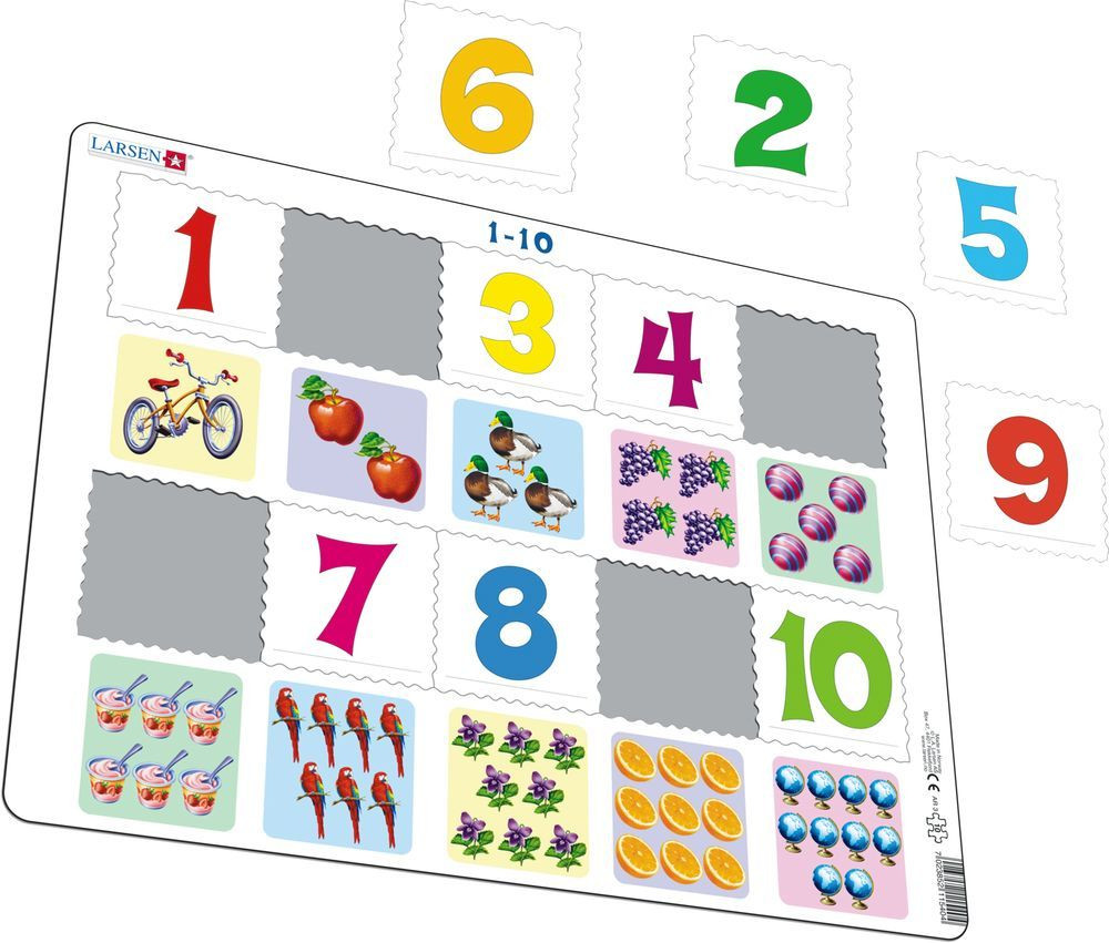 Counting 1-10 Educational 10 Piece Jigsaw Puzzle
