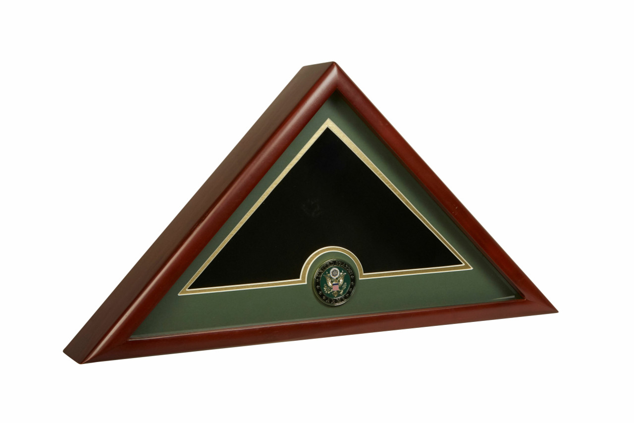 US Flag Display Case with Army Medallion