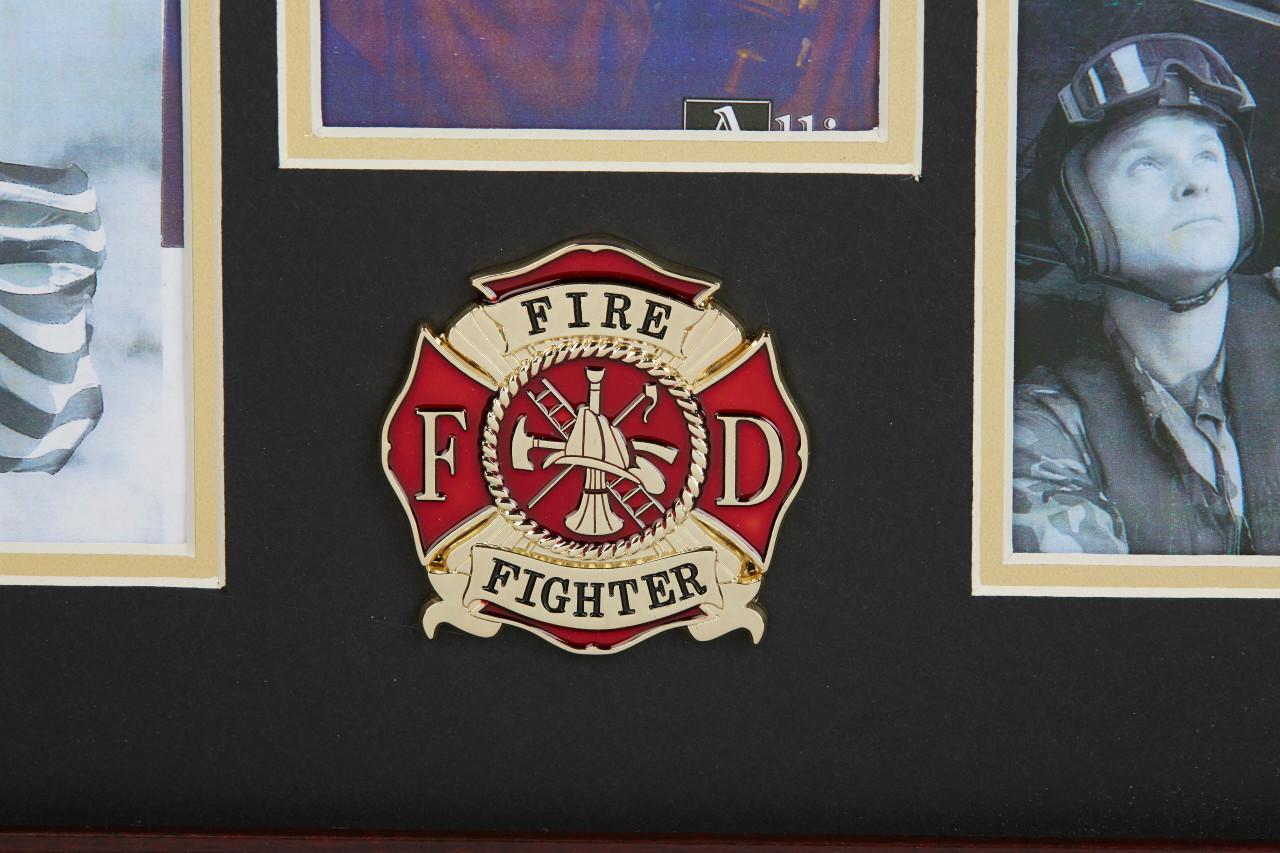 Firefighter Medallion 5 Picture Collage Frame