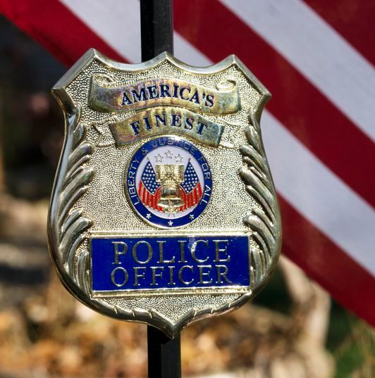 Police Veteran Memorial Grave Marker | Heroes Series