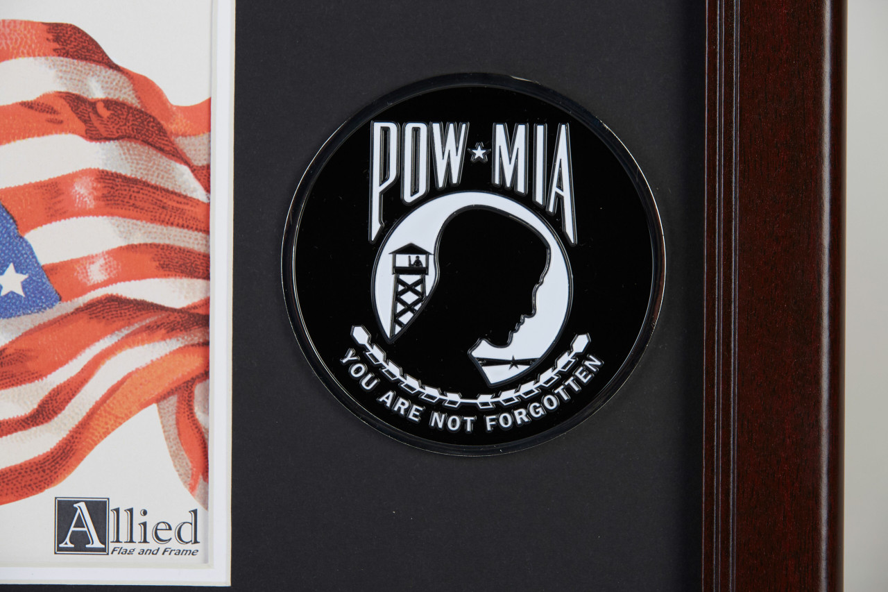 POW MIA Medallion 4-Inch by 6-Inch Portrait Picture Frame