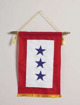 Blue Star Banner - Three Stars