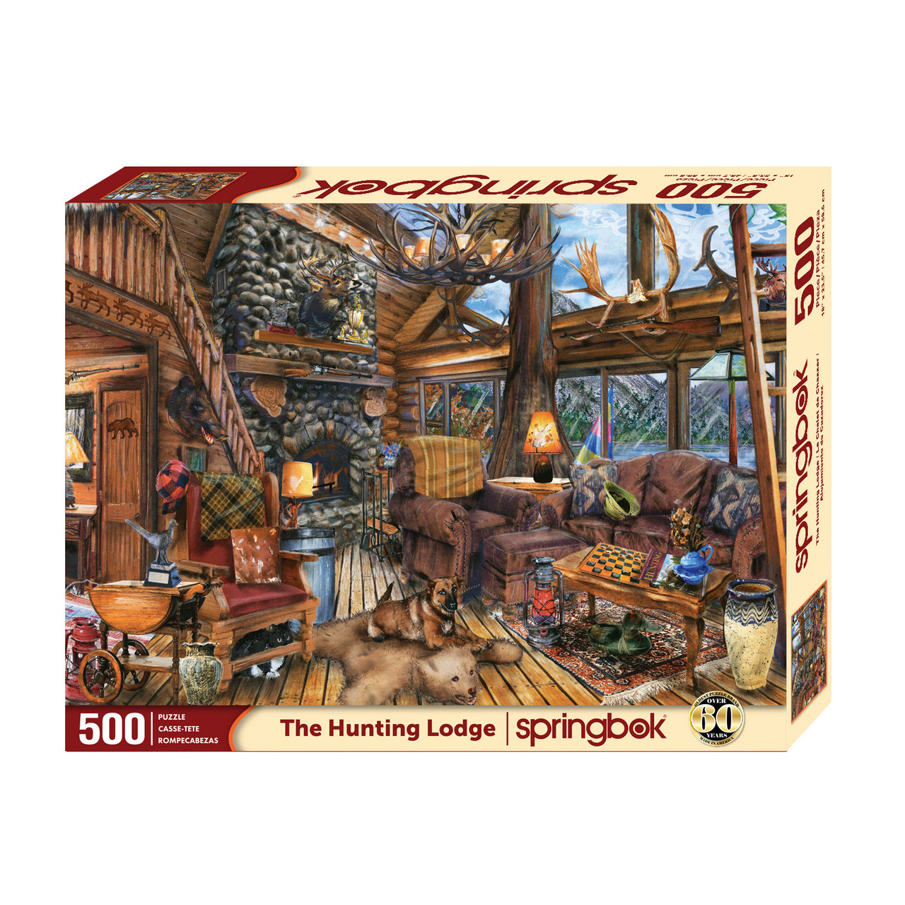 The Hunting Lodge 500 Piece Jigsaw Puzzle - Allied Products Corp ...