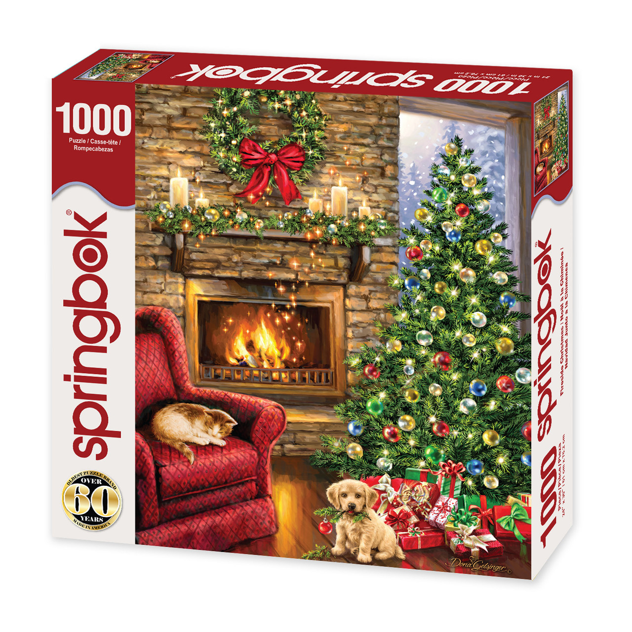 Fireside Christmas 1000 Piece Jigsaw Puzzle - Allied Products Corp ...