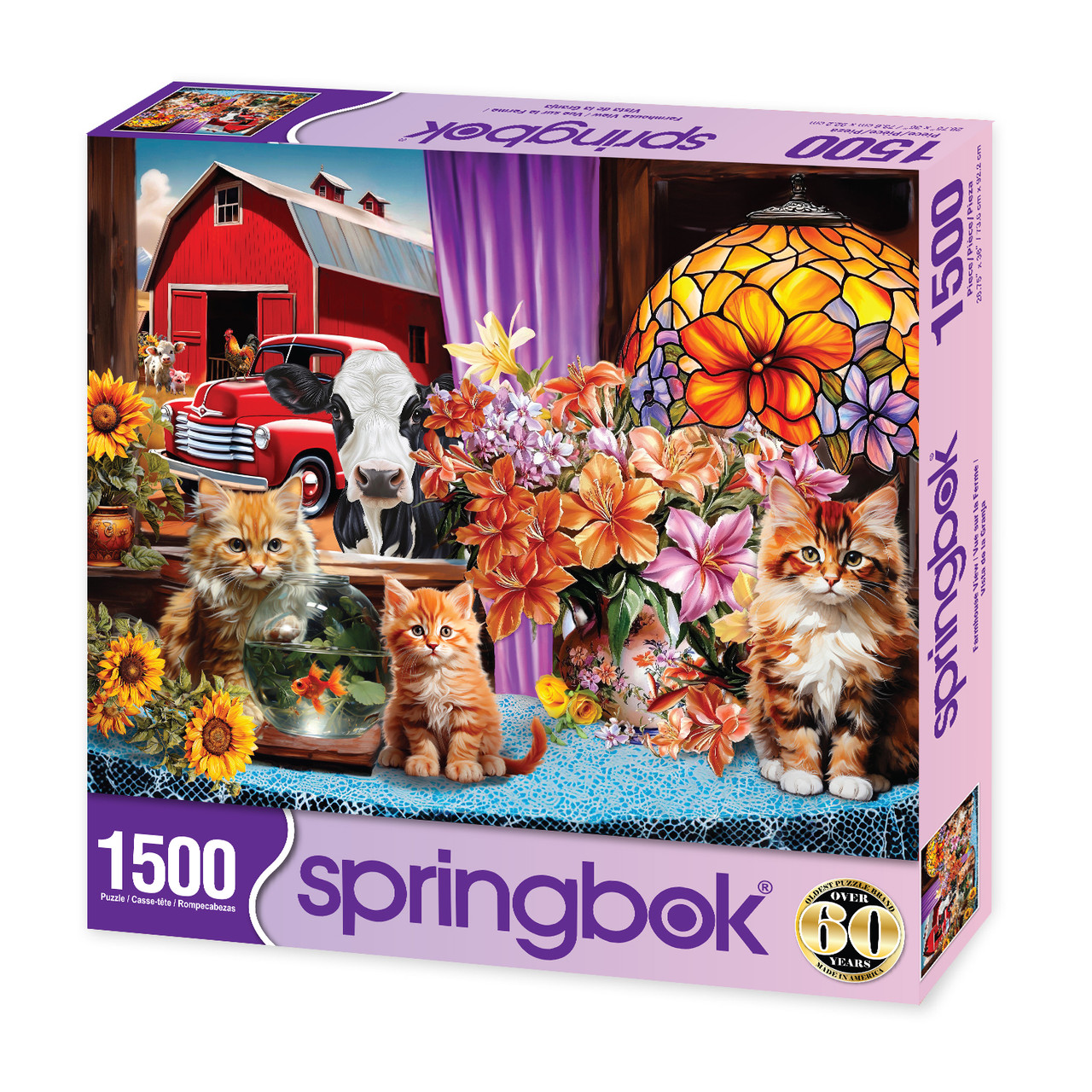 Farmhouse View 1500 Piece Jigsaw Puzzle