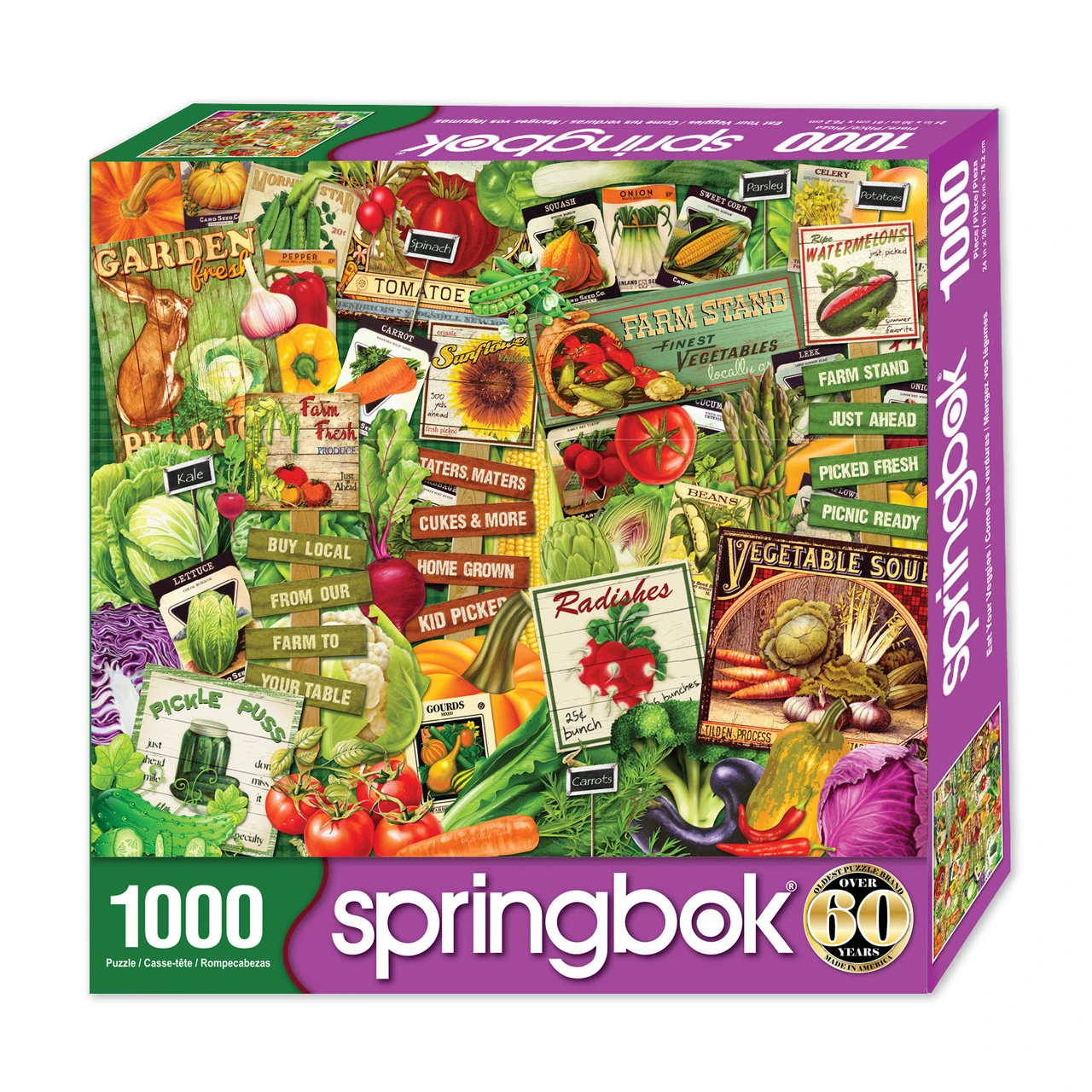 Eat Your Veggies 1000 Piece Jigsaw Puzzle
