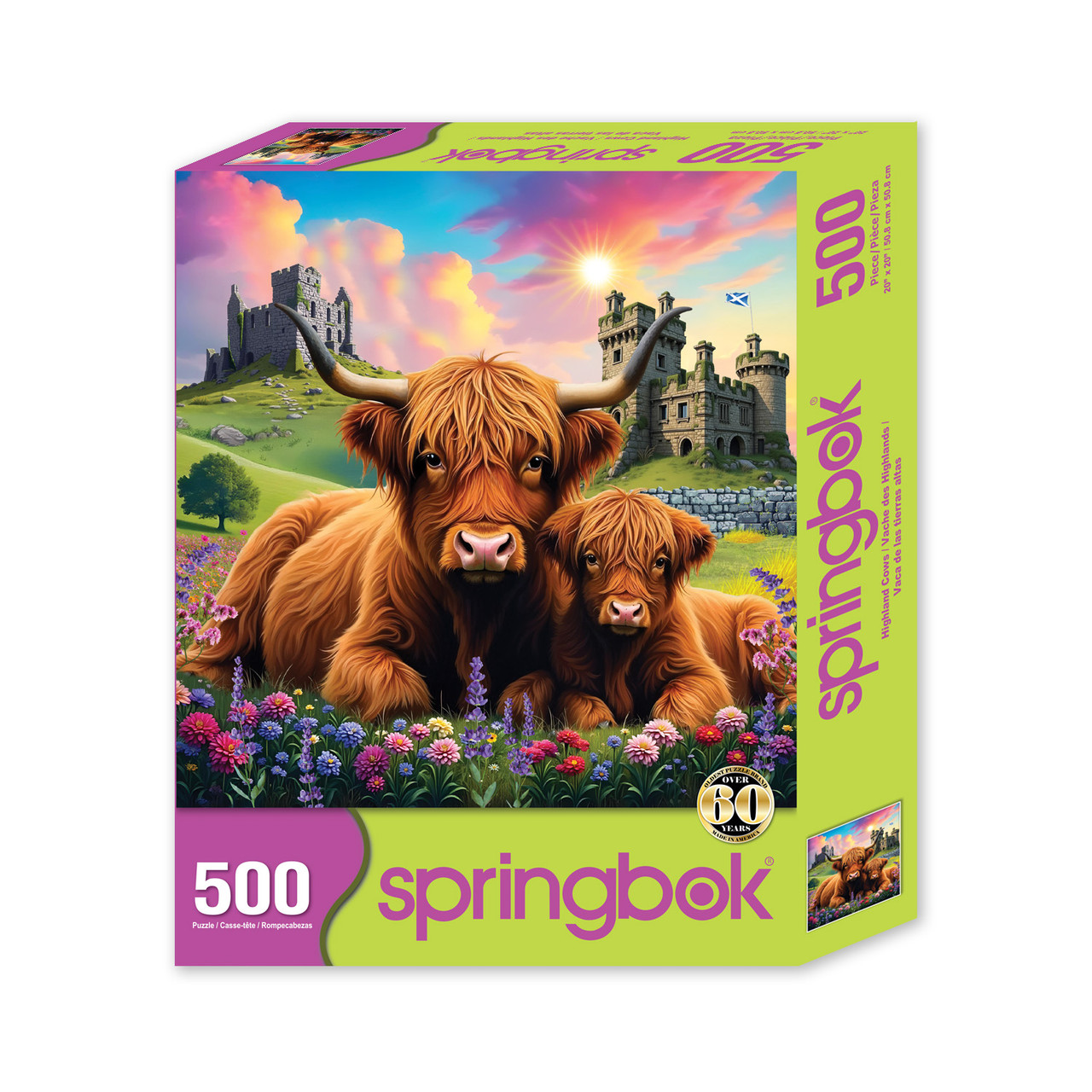 Highland Cows 500 Piece Jigsaw Puzzle