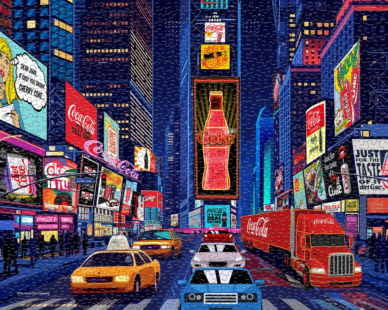 Coca-Cola City Nights 1000 Piece Jigsaw Puzzle