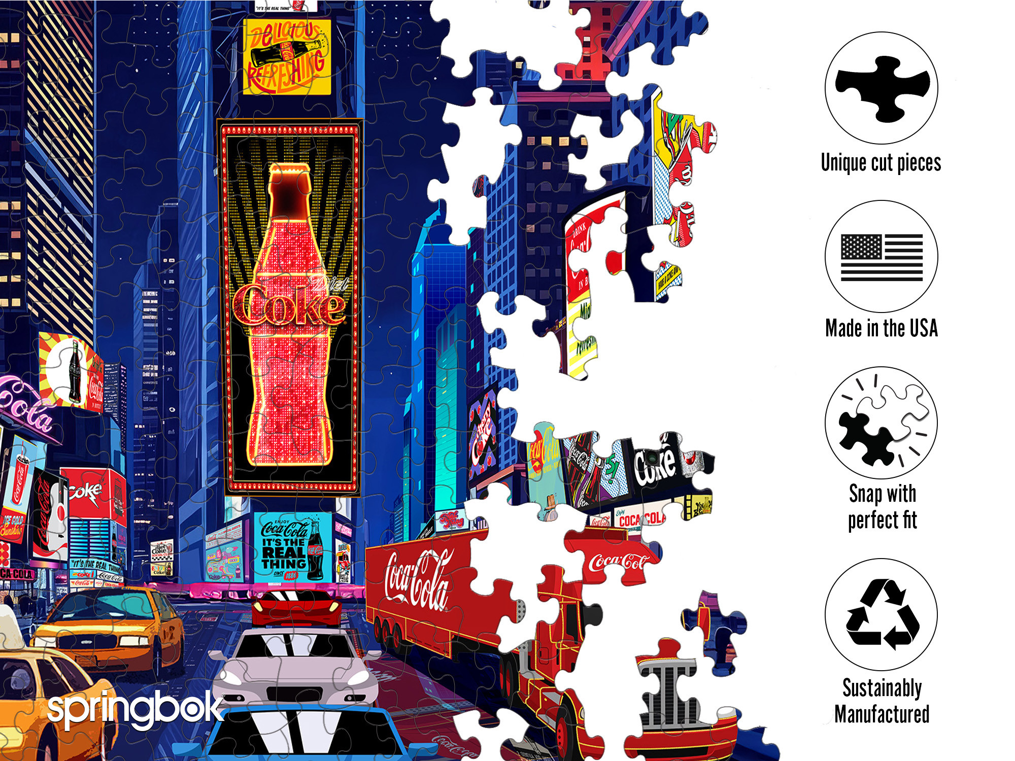 Coca-Cola City Nights 1000 Piece Jigsaw Puzzle