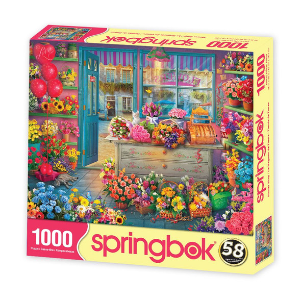 Flower Shop Feline 1000 Piece Jigsaw Puzzle Flower Shop Feline 1000 Piece Jigsaw Puzzle