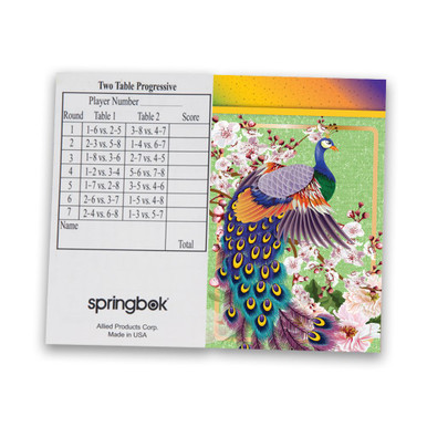 Peaceful Peacocks Tally Sheets Playing Cards Accessory - Allied ...