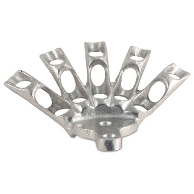 Aluminum Finger Bracket - 5 Flag Holder - For 3/8" Pole Diameter