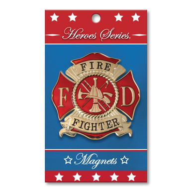 Large Firefighter Medallion Magnet | Heroes Series
