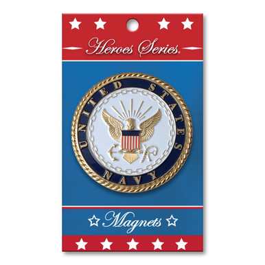 Large Navy Medallion Magnet | Officially Licensed
