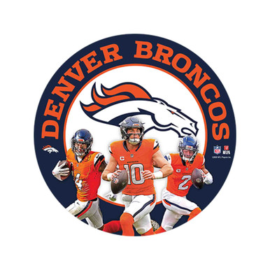 DENVER BRONCOS ROUND X-METAL