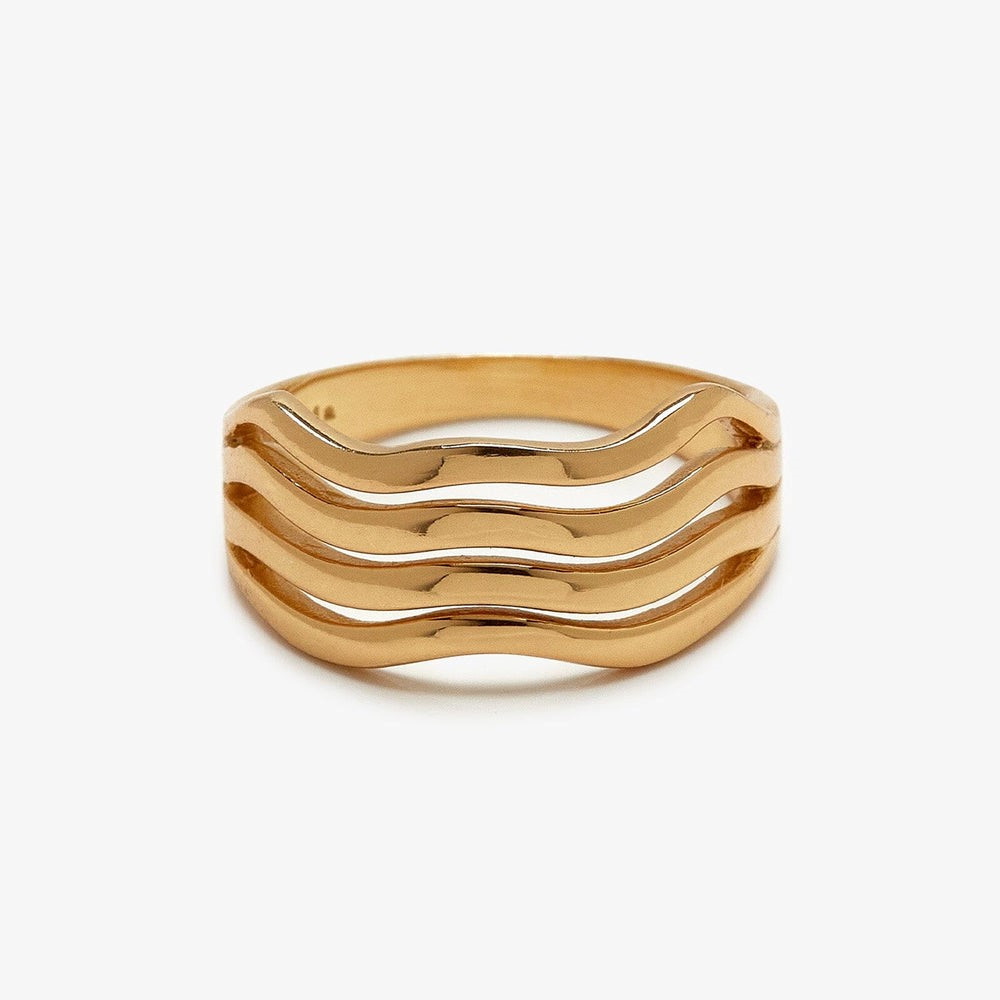 Wavy Ring - Gold - Kókomo