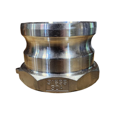 PTC A-Adapter 3" (Male Adapter x Female NPT Thread) Stainless Steel ...