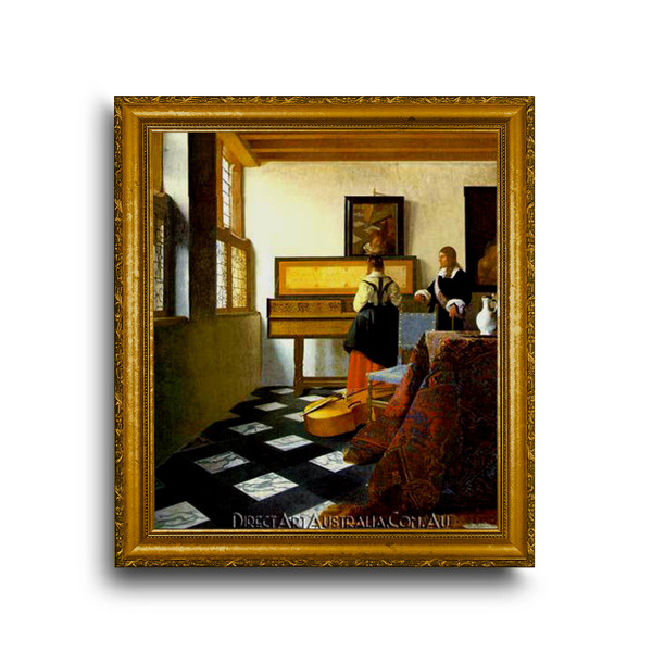 Jan Vermeer | The Music Lesson - Direct Art Australia