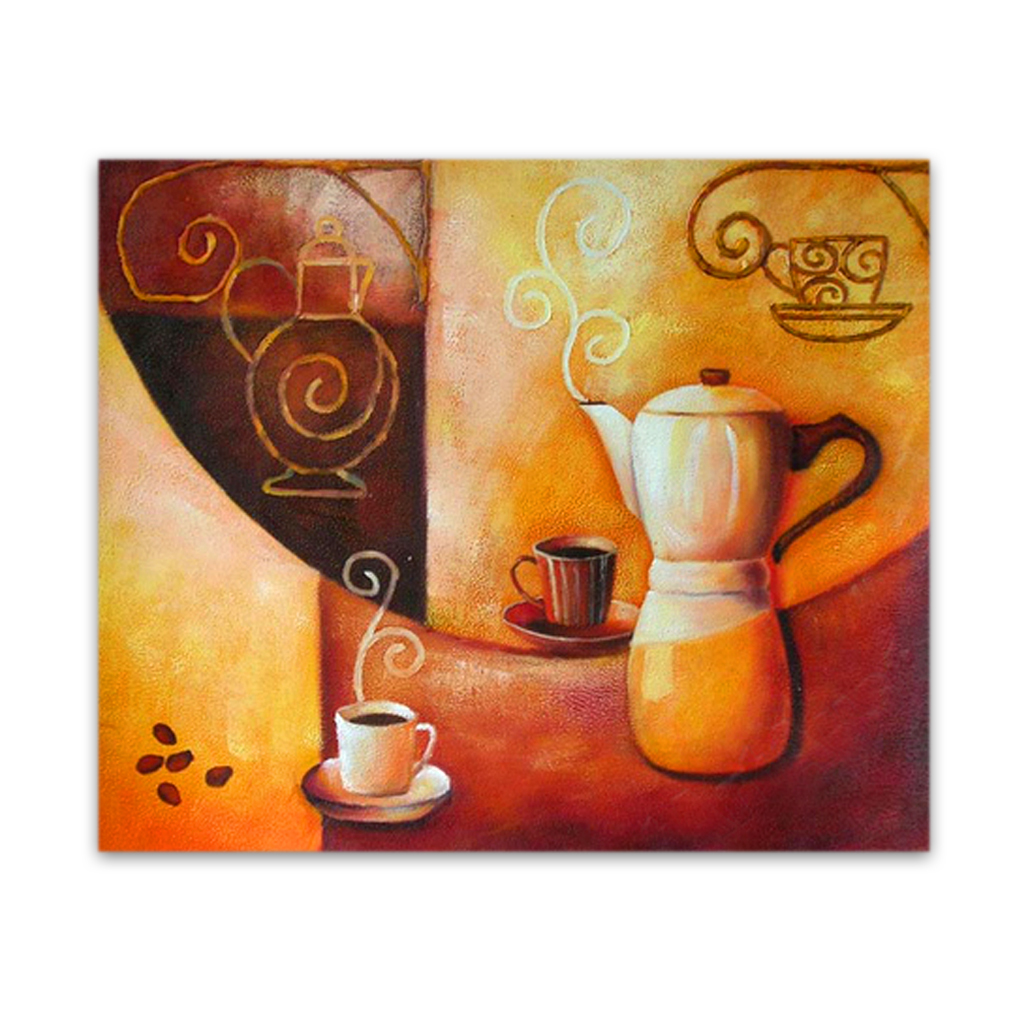 Coffee | Original Oils on Canvas Still Life Wall Hanging for Caf̩