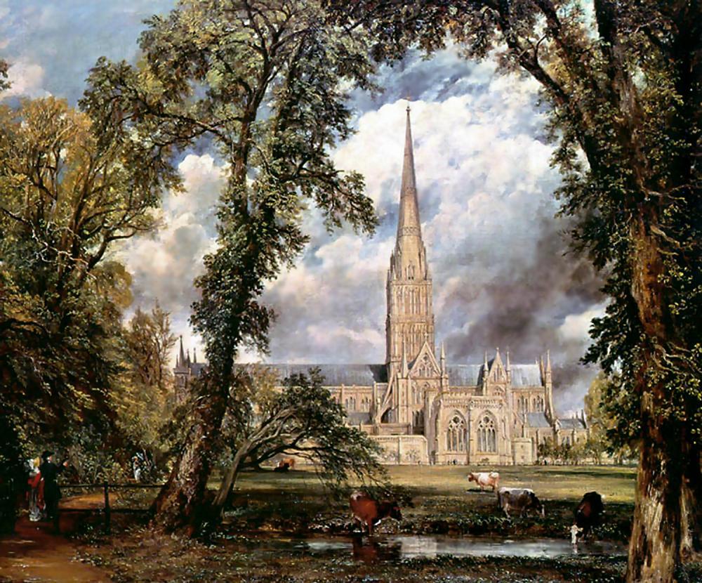 salisbury cathedral floating