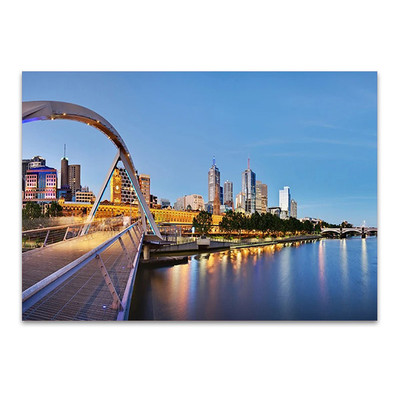 Melbourne Path Victoria Australia Wall Canvas Print