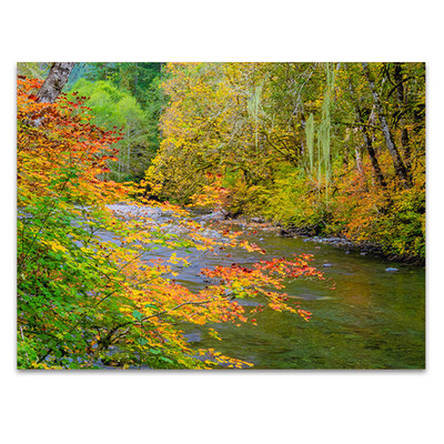 River IV Art Print | Living Room Landscape Wall Art on Canvas