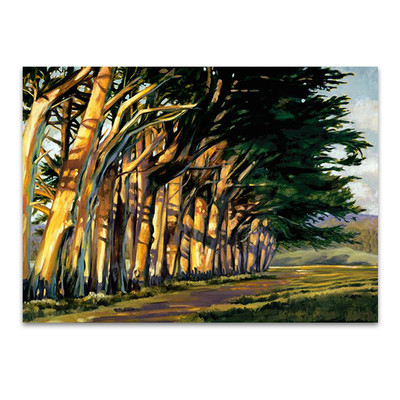 The Hedge Row Art Print | Nature Landscape Wall Art on Canvas