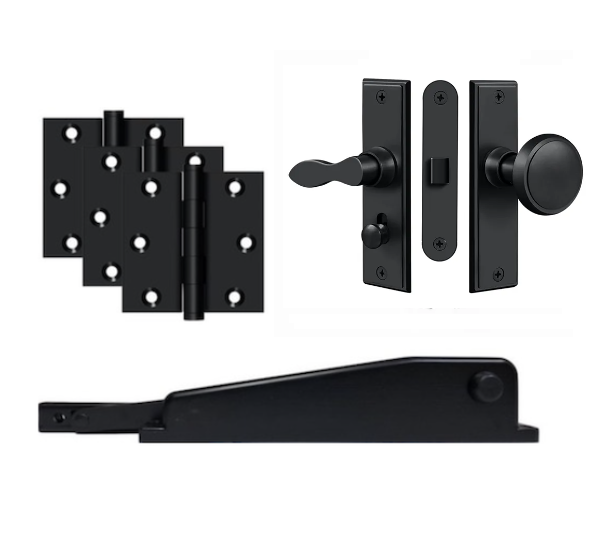 Wood Screen Door Hardware Kit- Oil Rubbed Bronze Hardware | Wooden Screen Doors
